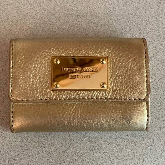 Michael Kors | Accessories | Michael Kors Gold Key Card Holder | Poshmark
